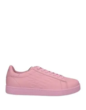 EA7 EA7 Leather Low-Top Sneakers Pink