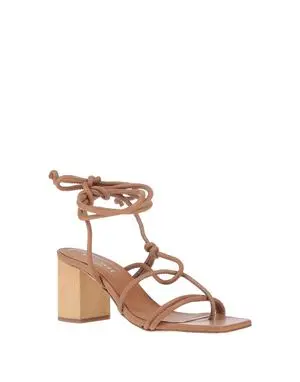 EQUITARE Leather Thong Sandals - Beige