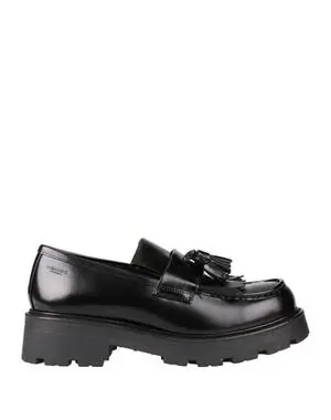 VAGABOND SHOEMAKERS Cosmo 2.0 Leather Loafers With Fringe - Black
