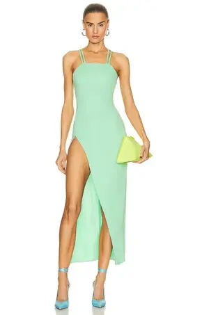 Attico Fujiko Midi Dress - Mint
