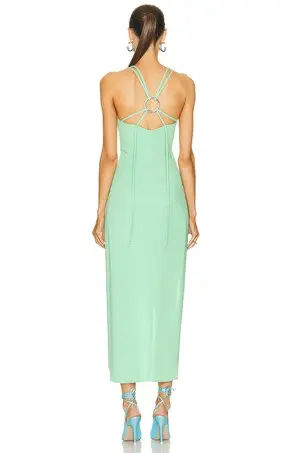 Attico Fujiko Midi Dress - Mint