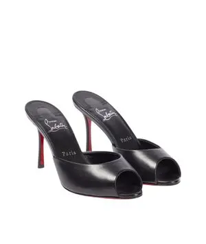 CHRISTIAN LOUBOUTIN Me Dolly Leather Mules - Black