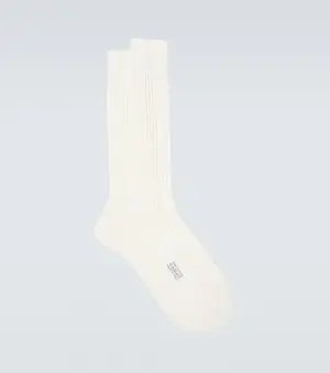 TOM FORD Cotton Crew Socks - White