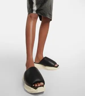 Rick Owens Leather Slides