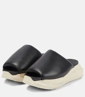 Rick Owens Leather Slides