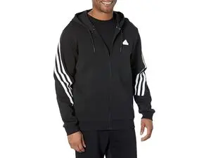 Adidas Future Icon 3-stripes Full Zip Hoodie - Black