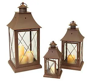 MELROSE Traditional Copper Metal Lantern - One-color