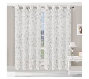 SUPERIOR Bohemian Scroll Sheer Curtain Panel Se T, 42' X 108 - One-color