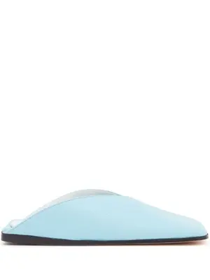 MAISON MARGIELA Japanese Leather Slides - Blue
