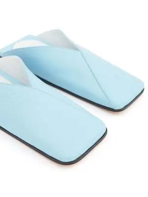 MAISON MARGIELA Japanese Leather Slides - Blue