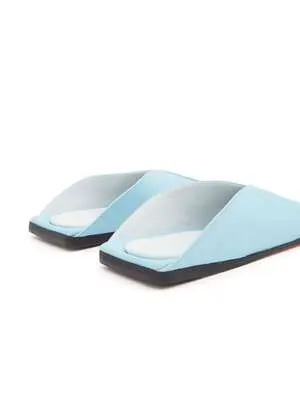 MAISON MARGIELA Japanese Leather Slides - Blue