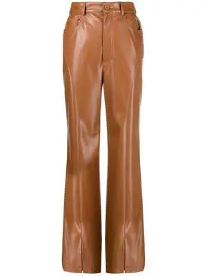 Nanushka Straight-leg Trousers With Curved Seam