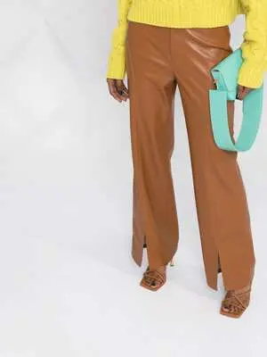 Nanushka Straight-leg Trousers With Curved Seam