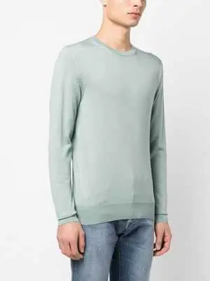 Fedeli Crew Neck Jumper - Green