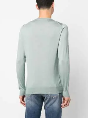 Fedeli Crew Neck Jumper - Green