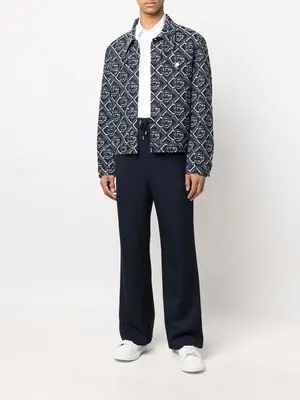 Balmain Wide-leg Twill Trousers - Blue