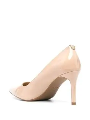 Michael Kors 80mm Logo-plaque Leather Pumps