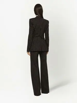 Dolce & Gabbana Turlington Pinstripe Single-breasted Blazer - Black