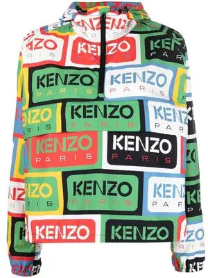 Kenzo Logo-print Hooded Jacket - White