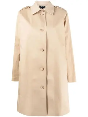 A.p.c. Single-breasted Midi Coat