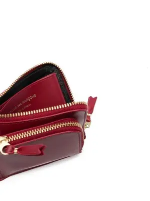 Comme Des Garçons External-pocket Coin Purse - Red