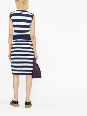 Kenzo Striped Skirt - White