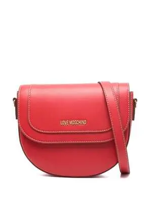 Moschino Logo Plaque Saddle Bag