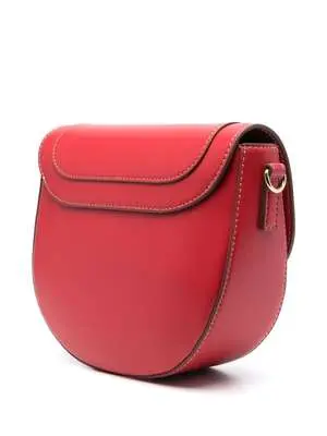Moschino Logo Plaque Saddle Bag