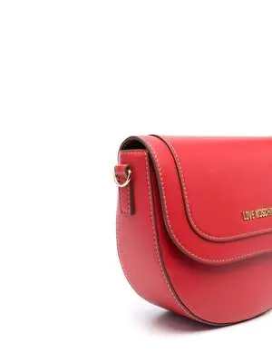 Moschino Logo Plaque Saddle Bag