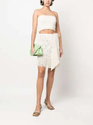 Gcds Crochet Monogram Mini Skirt