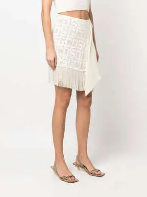 Gcds Crochet Monogram Mini Skirt