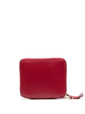 Comme Des Garçons External-pocket Leather Wallet - Red