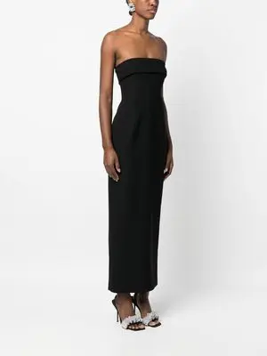 THE NEW ARRIVALS ILKYAZ OZEL Turn-up Detail Sleeveless Long Dress