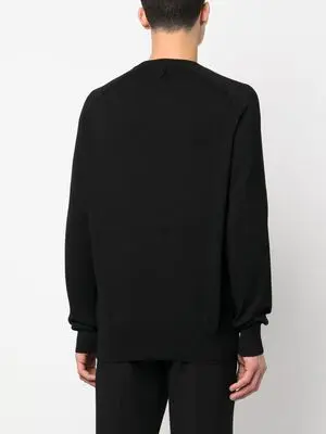 BILLIONAIRE Embroidered Logo Crew-neck Jumper - Black