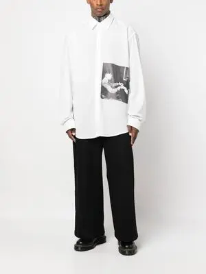 YUIKI SHIMOJI High-waisted Wide-leg Trousers