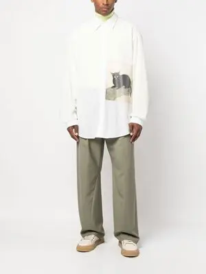YUIKI SHIMOJI Cat-print Shirt Jacket