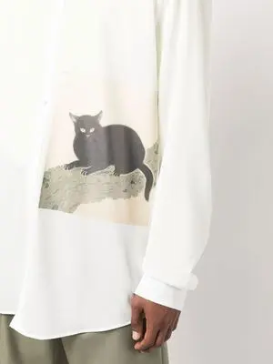 YUIKI SHIMOJI Cat-print Shirt Jacket