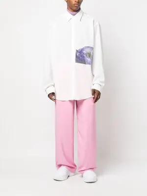 YUIKI SHIMOJI Poppy-print Shirt Jacket