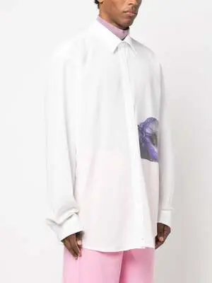 YUIKI SHIMOJI Poppy-print Shirt Jacket
