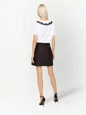 Dolce & Gabbana Jacquard Miniskirt