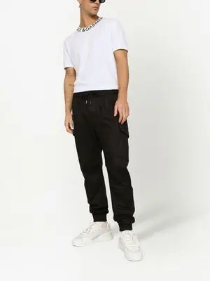 Dolce & Gabbana Logo-tag Cargo Trousers - Blue