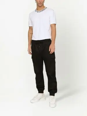 Dolce & Gabbana Logo-tag Cargo Trousers - Blue