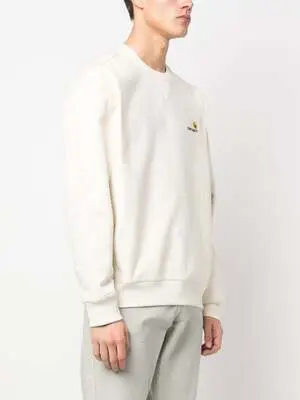 Carhartt Work In Progress Embroidered-logo Cotton Sweatshirt - Neutrals