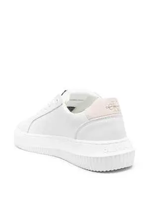 Calvin Klein Logo-print Lace-up Sneakers - White