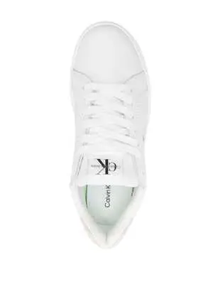 Calvin Klein Logo-print Lace-up Sneakers - White