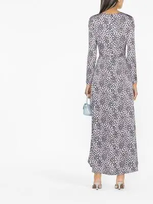 Maje Leopard-print Cut-out Midi Dress