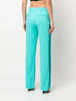Giuseppe Di Morabito Lace-up Detail Straight-leg Trousers - Blue