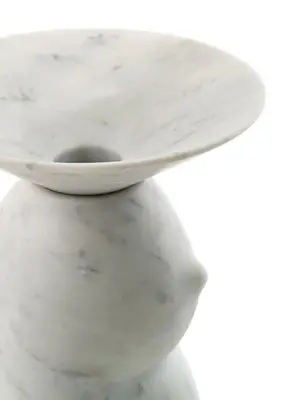 BLOC STUDIOS Clelia Sculpted Marble Vase