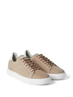 Brunello Cucinelli Suede Lace-up Sneakers - Brown