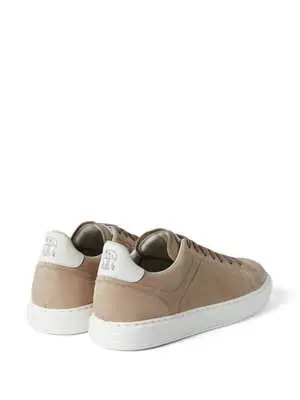 Brunello Cucinelli Suede Lace-up Sneakers - Brown